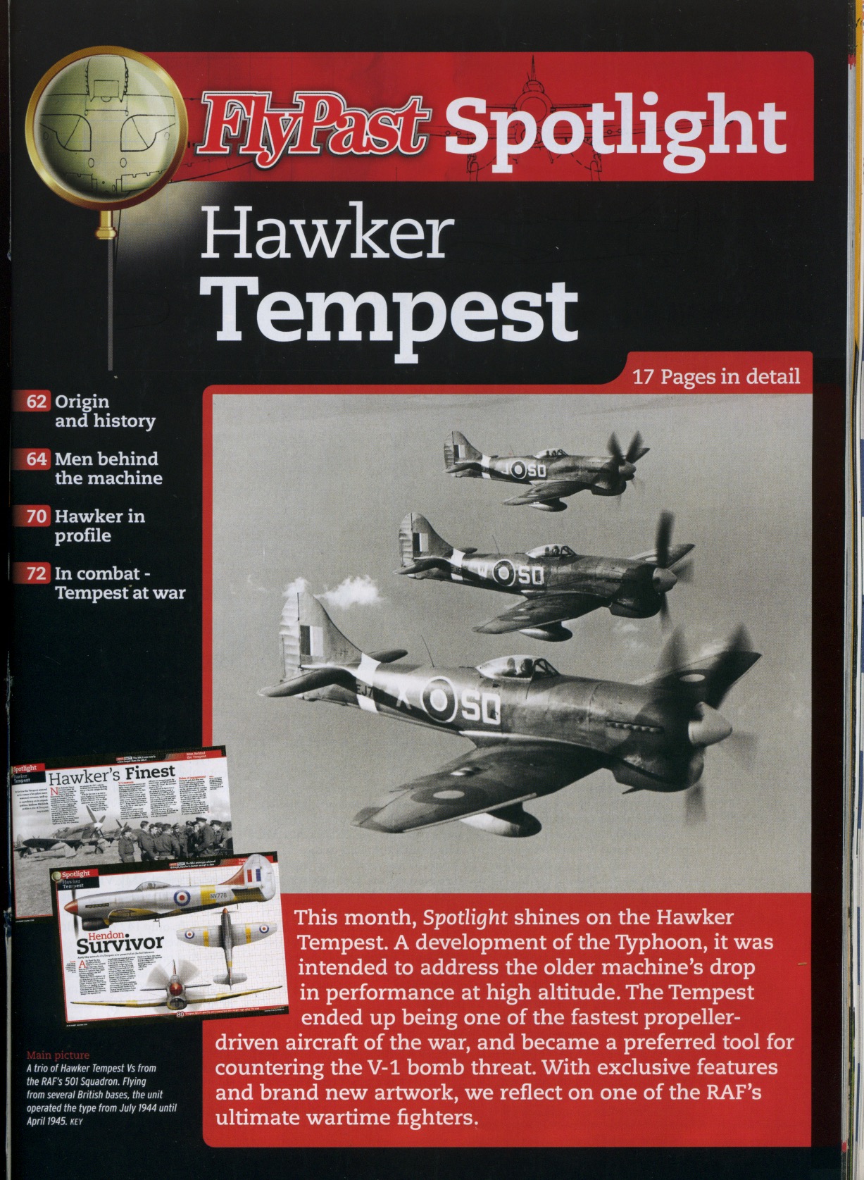 FLYPAST – HAWKERS FINEST – MEN BEHIND THE TEMPEST | GRAHAM PITCHFORK